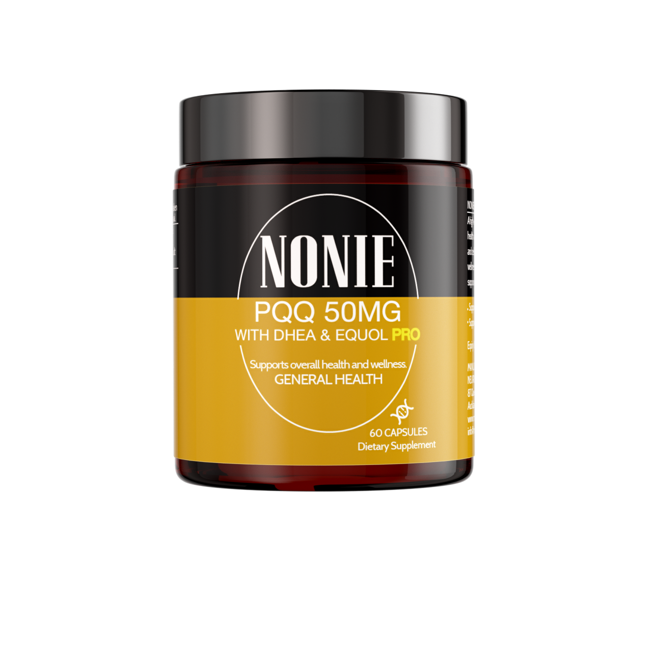 NONIE PQQ 5OMG WITH DHEA & EQUOL PRO – nonie
